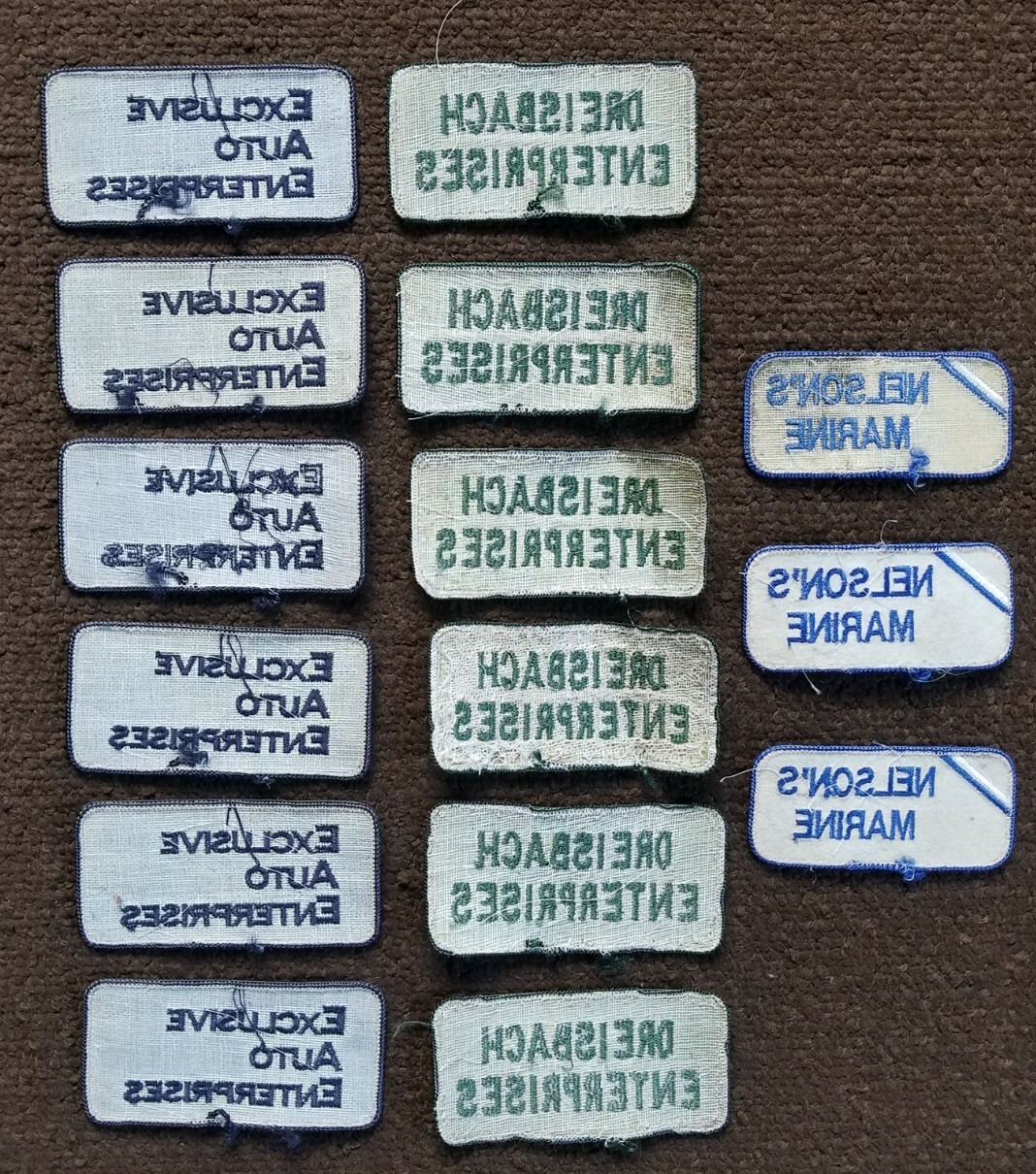 LOT OF 15 Uniform WORK Shirt Patches Mechanic HIPSTER HotRod Gearhead ...