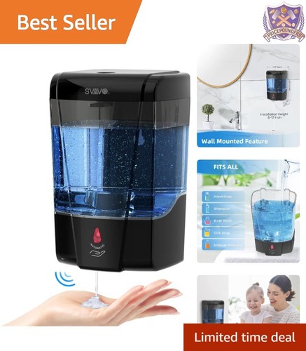 Automatic Soap Dispenser Plastic 600ml Touchless Sensor Wall Mount for Hygiene | eBay