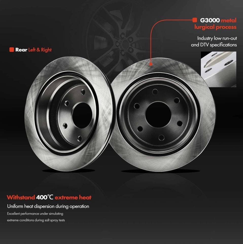 Rear Disc Brake Rotors for Chevrolet Astro Silverado Tahoe GMC Sierra ...