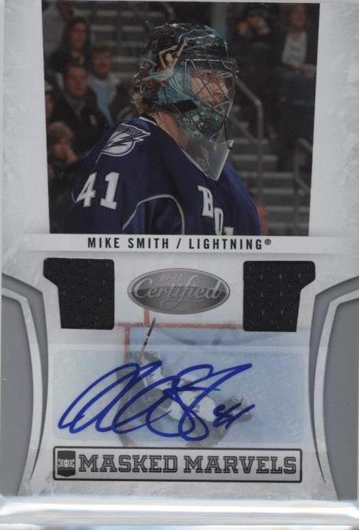 2010-11 Certified - Masked Marvels Mike Smith #24 Materials Signatures ...