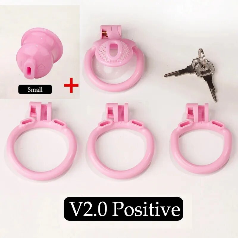 For Sissy Cobra Chastity Device With Plug Positive/Negative &3Ring &Key ...