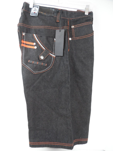DMax Baggy Hip Hop Black/Orange Jeans Shorts Men's - Size 36 x 14 | eBay