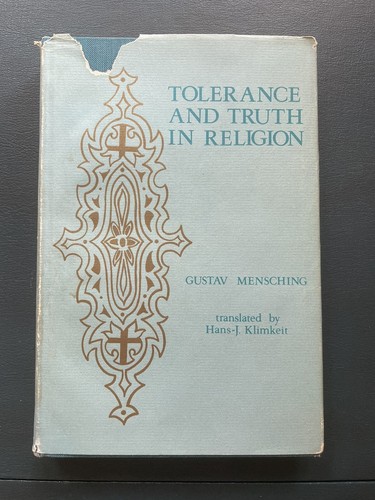 Tolerance And Truth In Religion 1955 (1971 English Translation) by ...