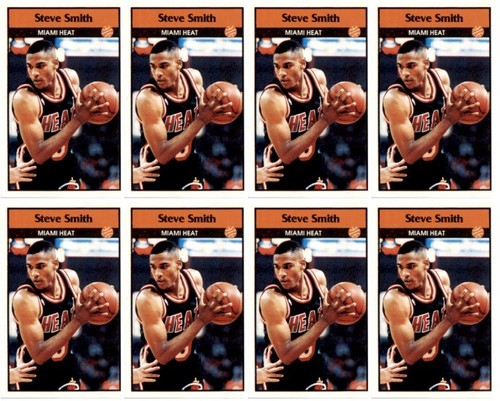 (8) 1992 Panini Stickers #163 Steve Smith Miami Heat Card Lot | eBay