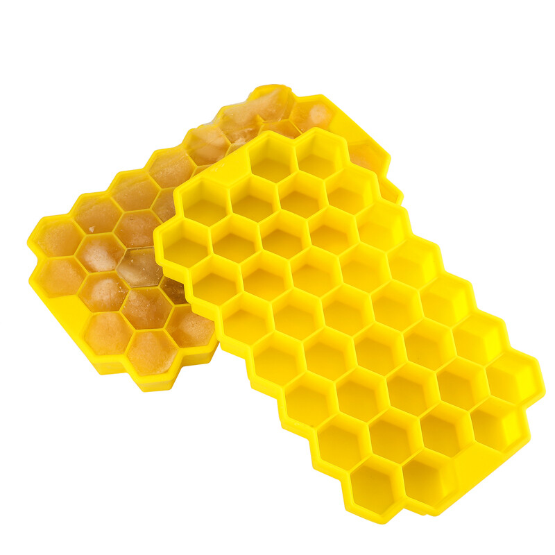 Premium Ice Cube Trays Silicone Hexagonal Ice Cube Molds with Sealing ...