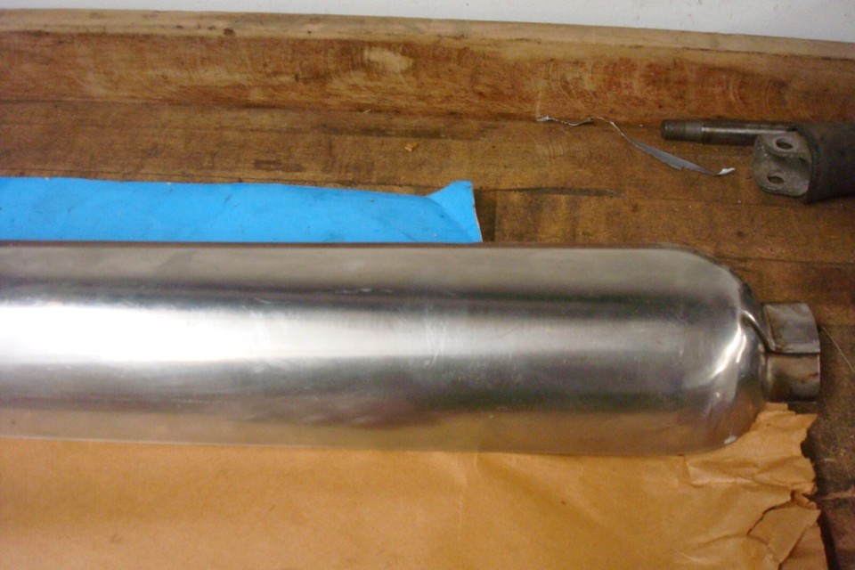 harley knucklehead panhead stainless steel original rocket fin cover ...