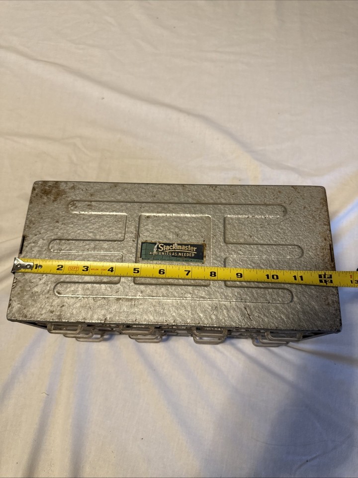 Vintage Stackmaster Metal/Plastic Drawers 9 Removable Dividers | eBay