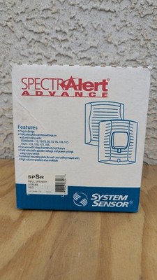 SpectrAlert Advance System Sensor SPSR Wall Speaker Strobe Red ...