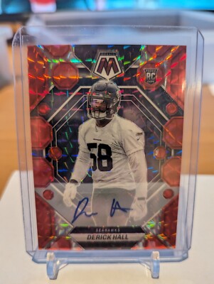2023 Mosaic Derick Hall Red Prizm Rookie Autograph Auto RC #055/199 ...