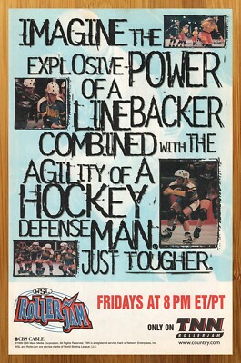 1999 RollerJam TV Series Vintage Print Ad/Poster Rollerblades Skating ...