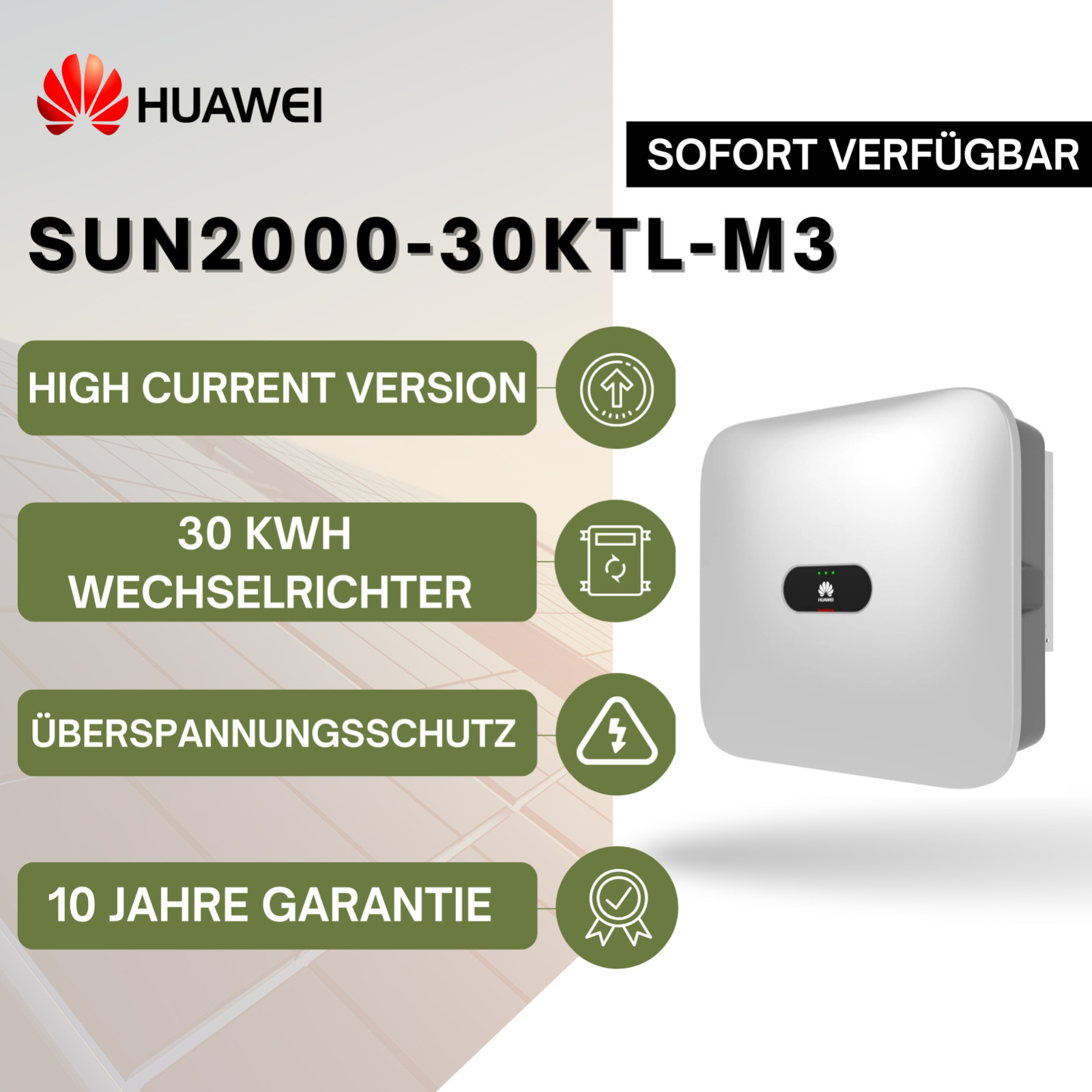 HUAWEI SUN2000-30KTL-M3 Wechselrichter 30 kW