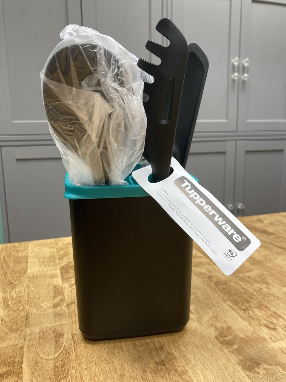 Tupperware Kitchen Prep Cooking Utensils Set of 5 with Holder-NEW ...