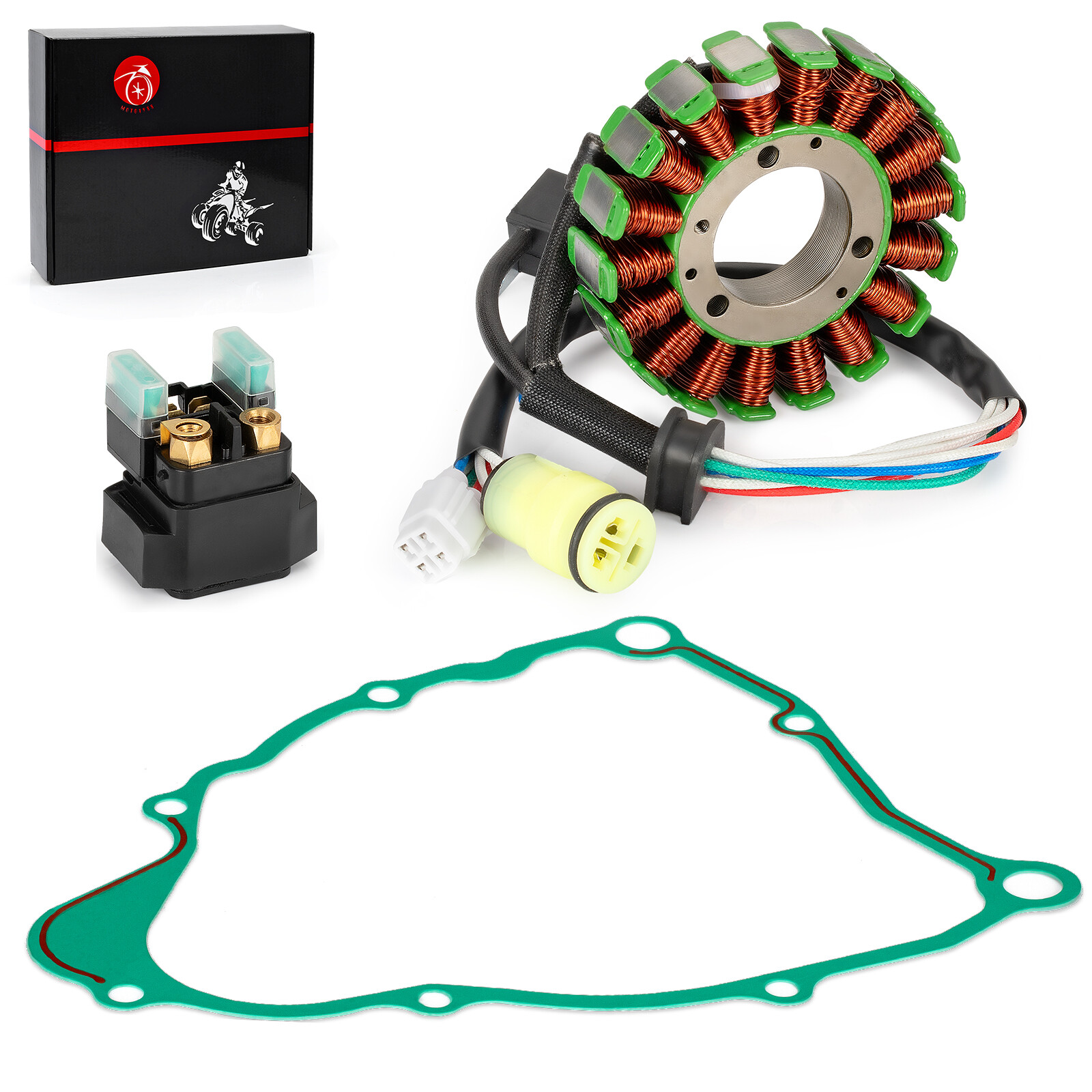 Stator & Relay Gasket for Yamaha Bear Tracker Bruin Big Bear 250 2001 ...