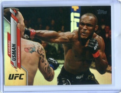 2020 Topps UFC KAMARU USMAN Rainbow Foil Parallel SP MMA Card No 50 | eBay