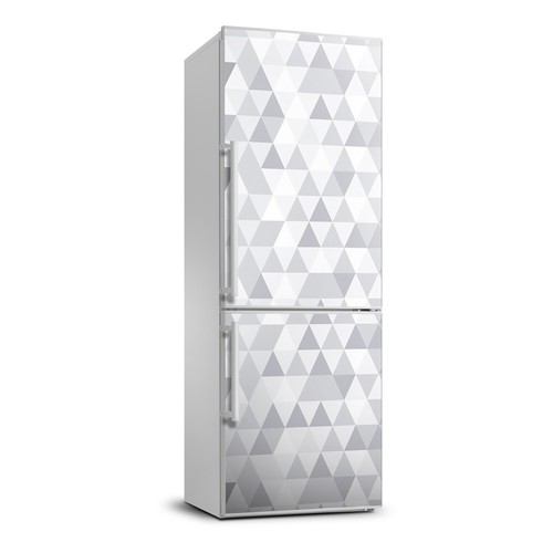 Self adhesive Refrigerator removable Magnet Decal Gray triangles | eBay