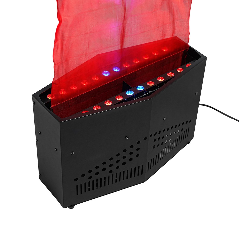 24 LED Flame Fire Light Machine Stage Atmosphere Effect Party Fake Fire ...