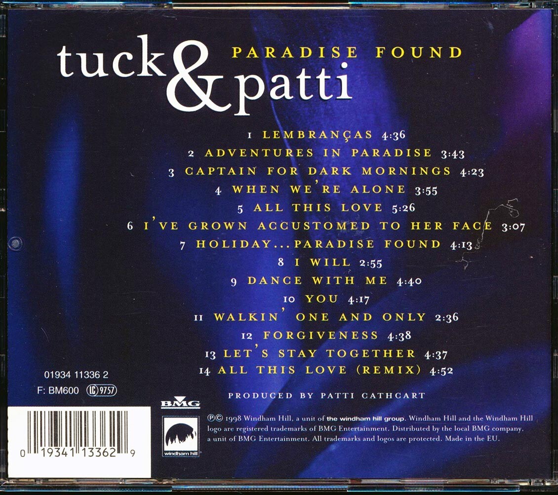 CD Tuck & Patti - Paradise Found | eBay
