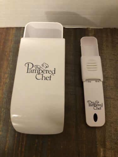 Pampered Chef Adjustable Measuring Cup And Sliding Measuring Tablespoon ...