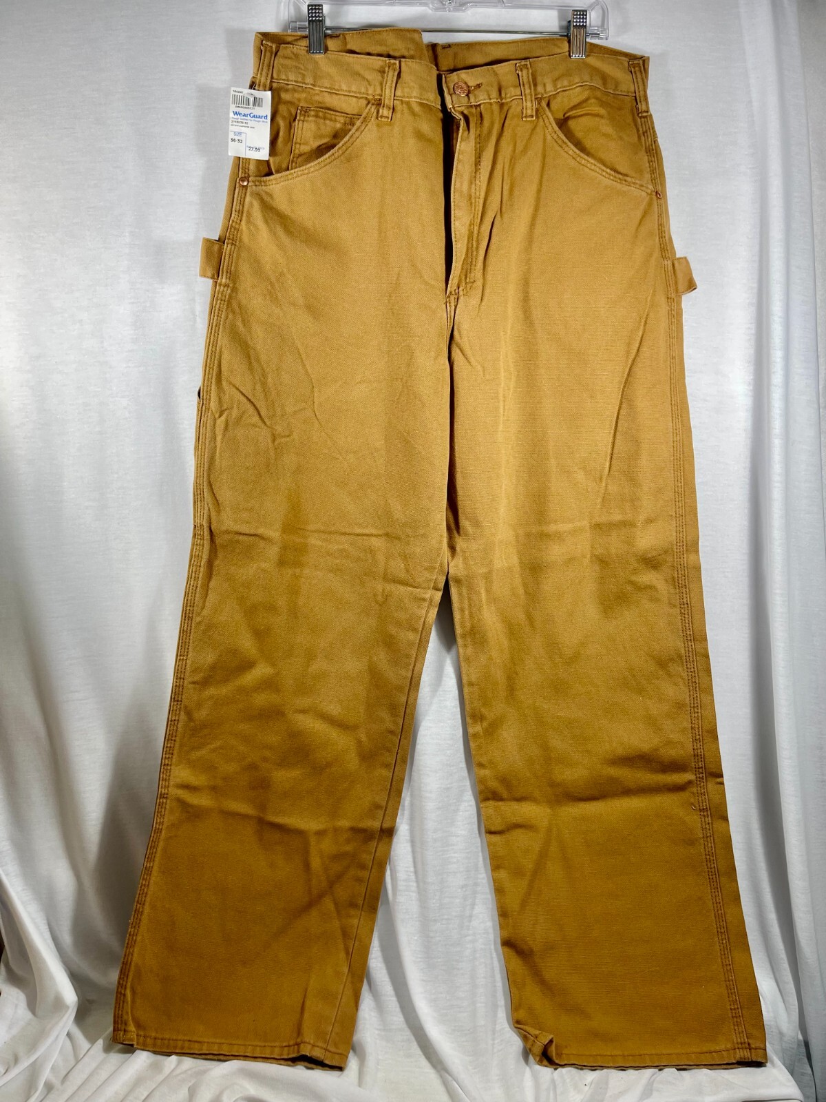 WearGuard Jeans Carpenters Work Pants 36 x 32 Brown 100% Cotton New ...
