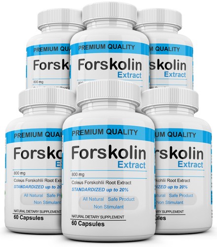 x6 Pure Weight loss Extreme 800mg FORSKOLIN Coleus Forskohlii 20% ...