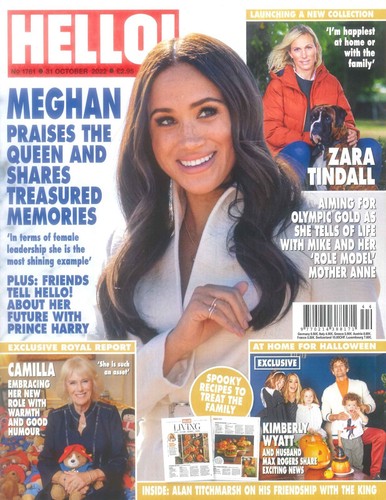 UK HELLO! Magazine, Meghan Markle, Queen Camilla, Kimberly Wyatt, Truss ...