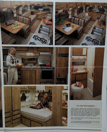 SKYLINE LAYTON TRAVEL TRAILERS 1983 Product Brochure Catalog ...