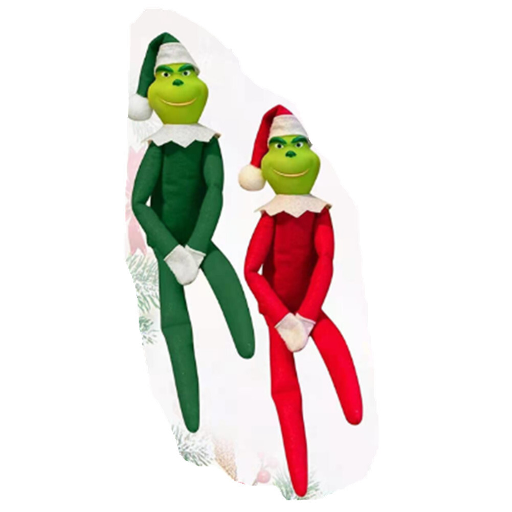 1/2X Grinch Plush Doll Soft Toy Baby Kids Xmas Gift Christmas Tree ...