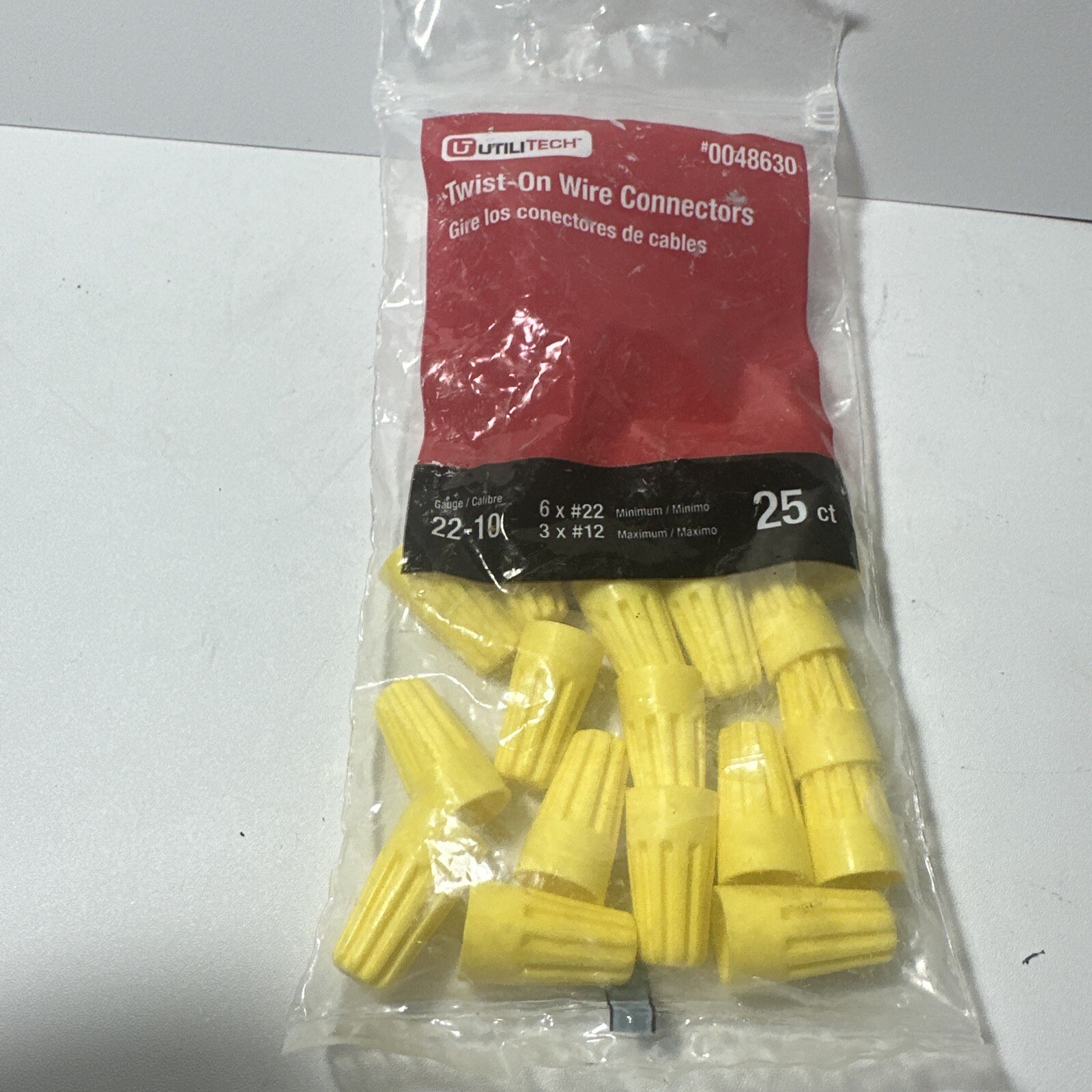 Utilitech 25 Pack Plastic Wire Connectors Wire Connector 25-004-UT ...