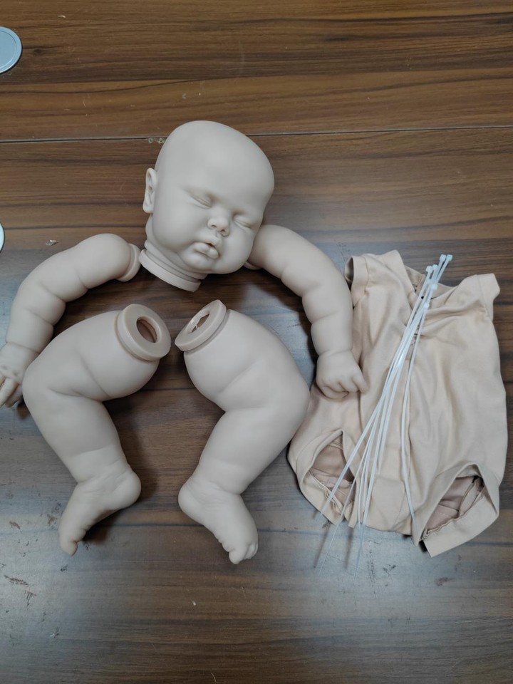 25" Huge Reborn Doll Kit Pickle Soft Vinyl with Cloth Body Unfinished ...