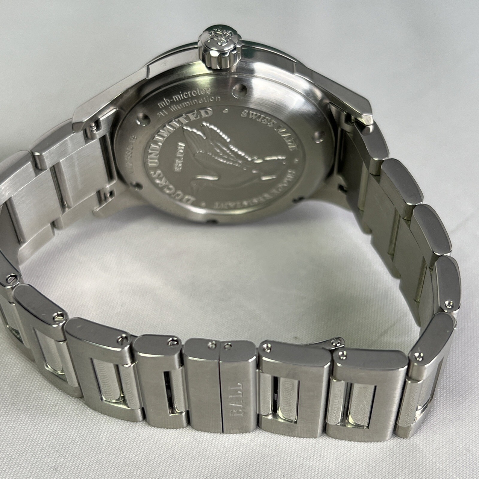 Men's Ball Ducks Unlimited Swiss Made Camo Dial Date Watch w/ Box ...