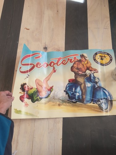 Vintage Scooter Poster National Motorcycle Museum | eBay