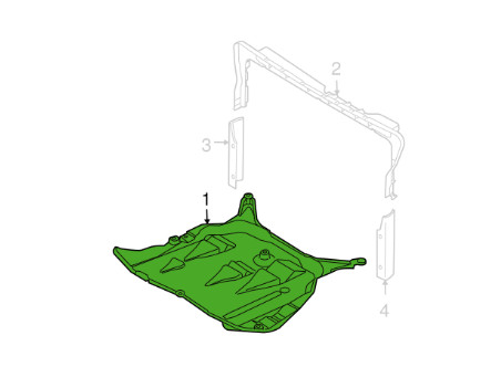 Volvo Xc90 Mk1 Engine Underbody Protection Splash Shield 30793625 ...