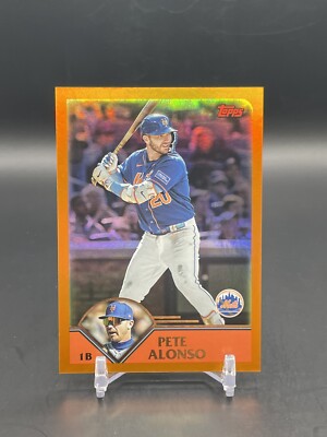 2023 Topps Archives Pete Alonso # /15 Orange Foil Card #268 Mets Color ...
