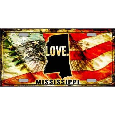 Mississippi Love Novelty Metal License Plate Tag LP-8610 | eBay