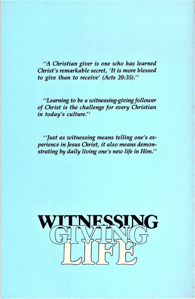 Witnessing - Giving: These Go Together | eBay