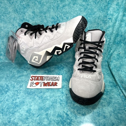 Fila MB Suede Gray Black Men’s Retro High Top Basketball Shoes Sneakers ...