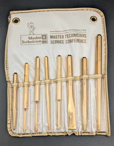 Vintage Chrysler Motors Corp. Master Technician Award Gold Pin Punch ...