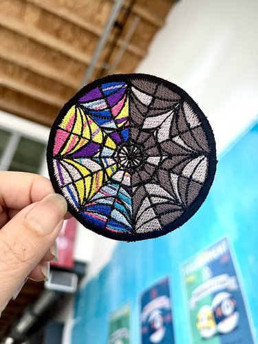 Netflix Wednesday Window Ophelia Hall Stained Glass Embroidered Patch 3 ...