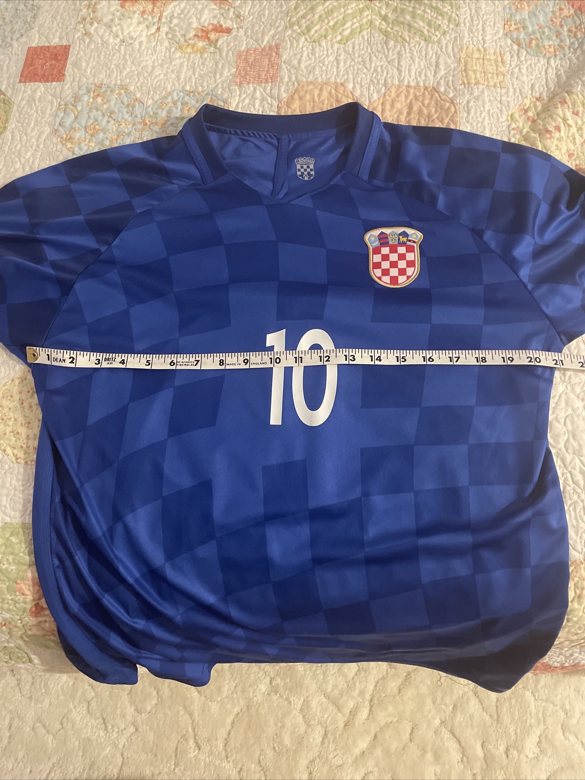WORLD CUP CROATIA JERSEY LUKA MODRIC REAL MADRID SOCCER FUTBOL BLUE ...