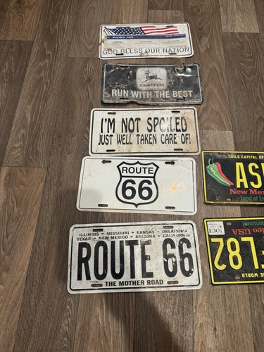 Lot Of 7 Random License Plates | eBay