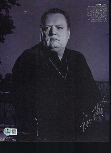 Larry Flynt signed magazine page Publisher for Hustler Magazine | eBay