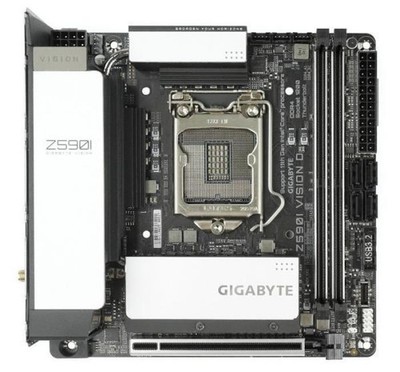 GIGABYTE Z590I Vision D Mini Itx LGA 1200 Intel Z590 scheda madre SATA ...