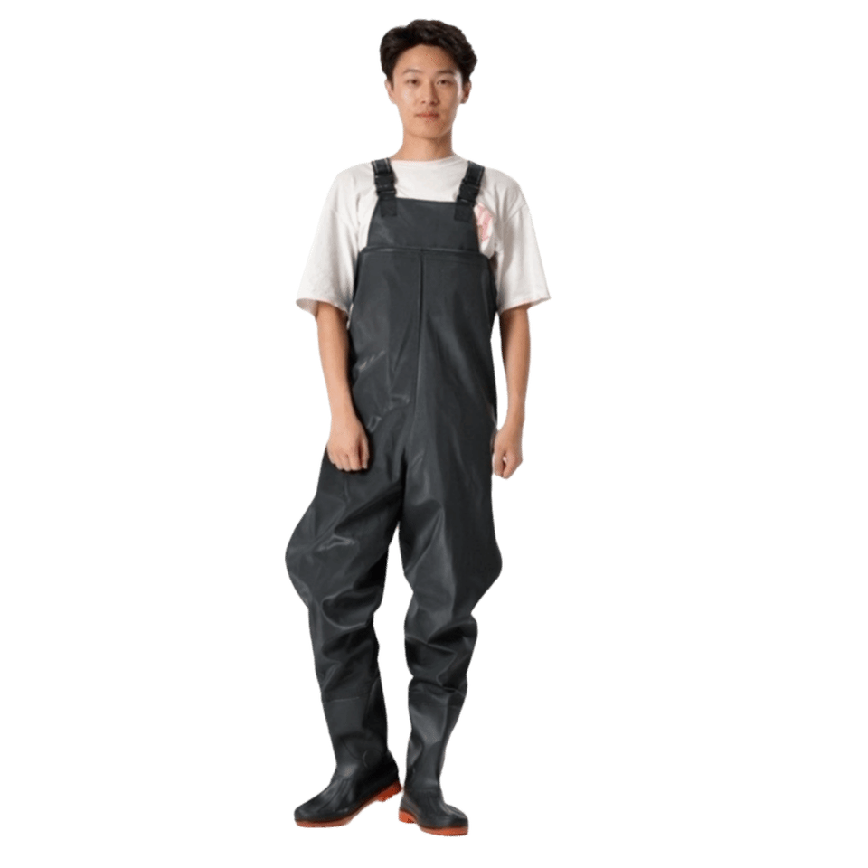 Waterproof Boots Pants Thickened Chest Waders Boots Shoes Wader Set Men ...