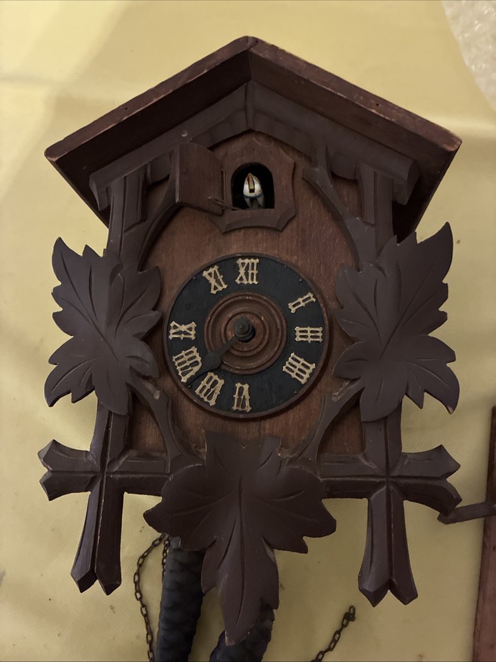 Vtg Coo Coo Clock For Parts Unbranded With Weights | eBay