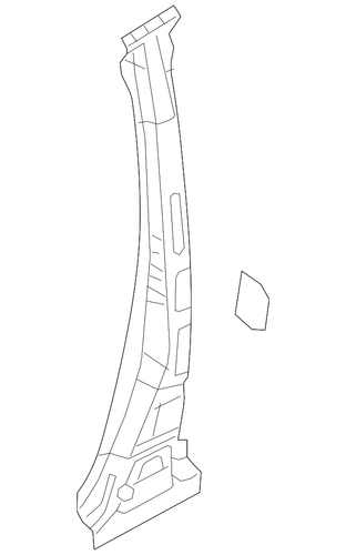 Genuine Mazda Center Pillar Reinforced KB7W-70-360A QTY 1 | eBay