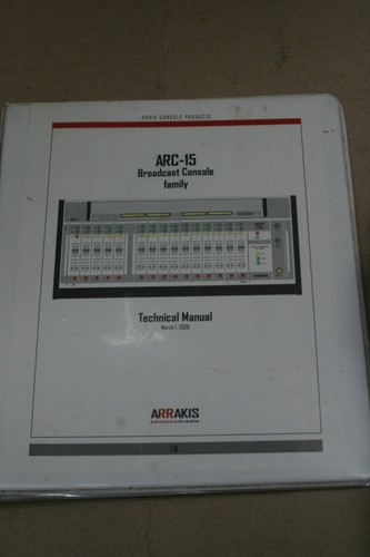 ARRAKIS ARC-15 Broadcast Console Family Technical Manuall | eBay