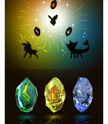 Pokemon Evolution Stone Candy Box Set fire Water Lightning Premium ...