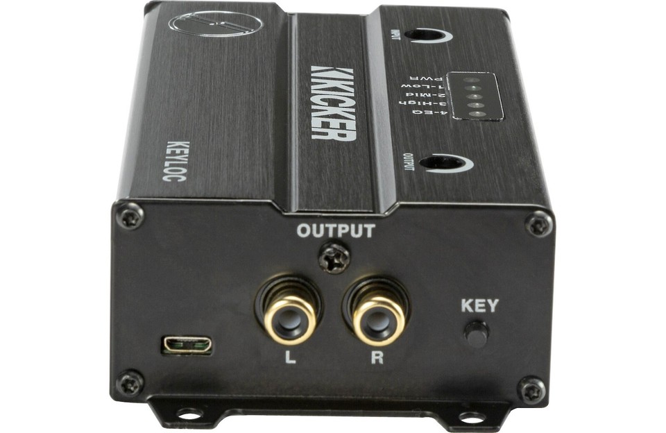 Kicker 47KEYLOC Line Output Converter 2-Channel 400w RMS Powered DSP ...