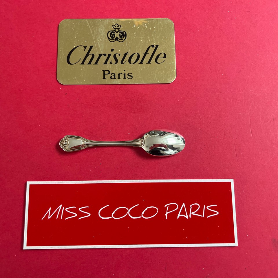 Christofle Moka Spoon France Port Royal 10Cm Silver Metal Very Good ...
