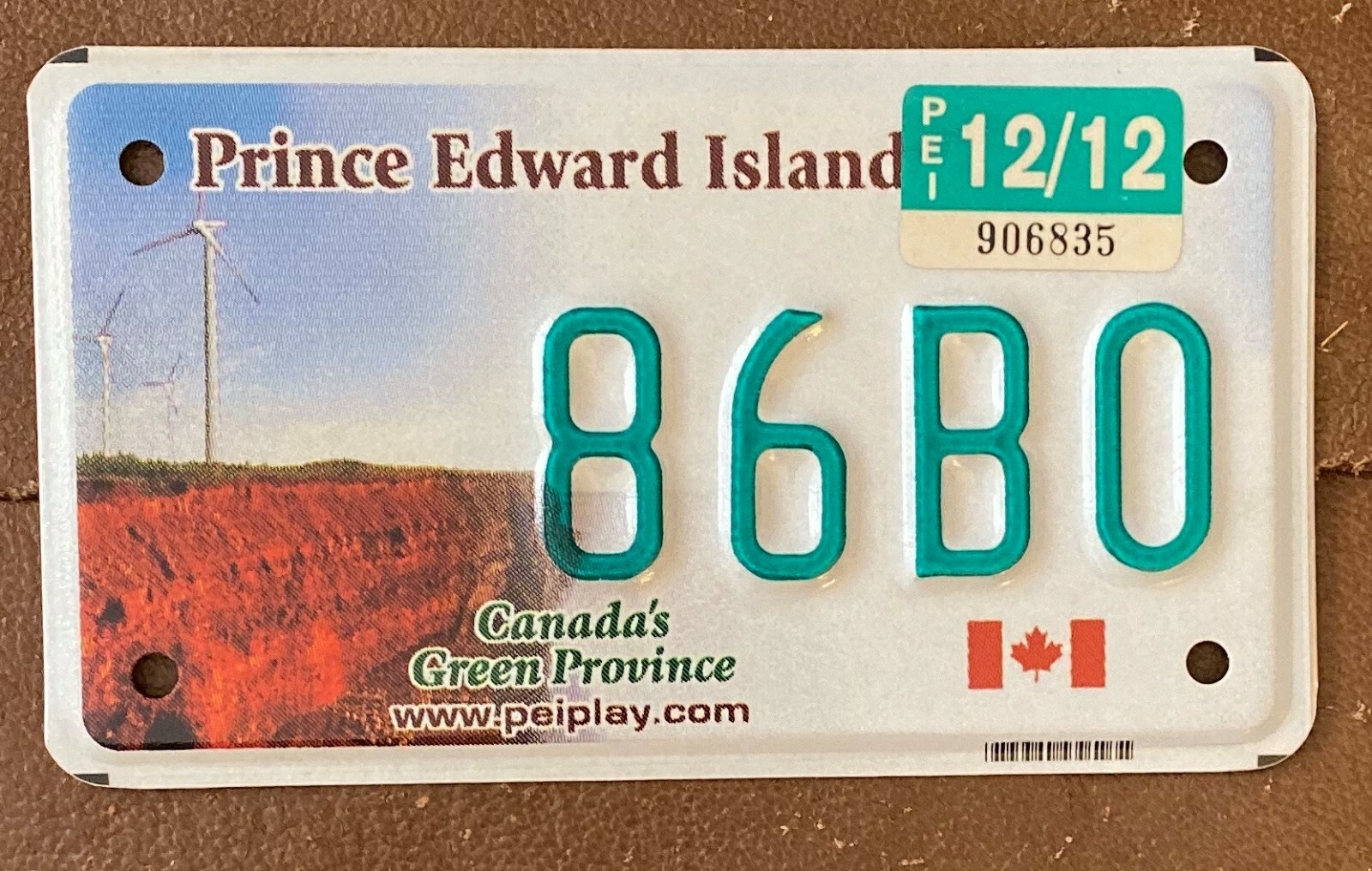Prince Edward Island 2012 WINDMILL GRAPHIC MOTORCYCLE License Plate ...